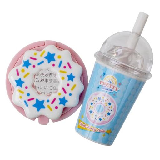 お肌を想ったスキンケアリップでキュートなスイーツ型のコスメ! ラメ入りでキラキラ!