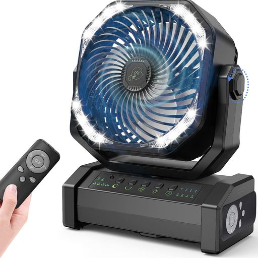 スパークル【超大容量20000mAh&amp;二重反転ファン】コンセントが届かない場所でも使える、充電式ポータブル扇風機です。超大容量20000mAhのリチウムイオンポリマー電池を内蔵しています。フル充電の場合、最小モードで約50時間の連続...