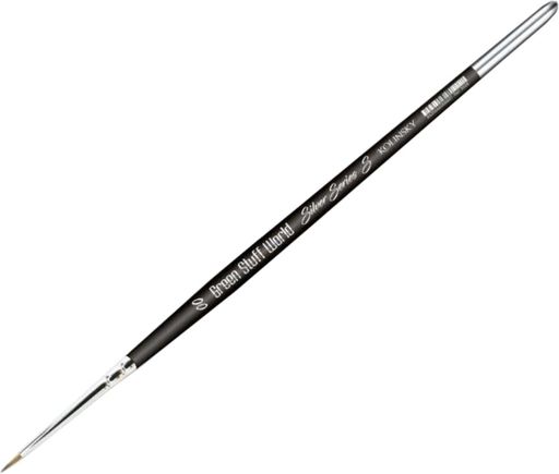 選び抜かれた最高級コリンスキー毛を使用した「SILVER SERIES(Serie-S)」は、妥協を許さないミニチュアペインターのために設計されたプレミアムブラシ 先端は短く、適度な太さを持たせることで、筆先の安定感と圧倒的なコントロール性...