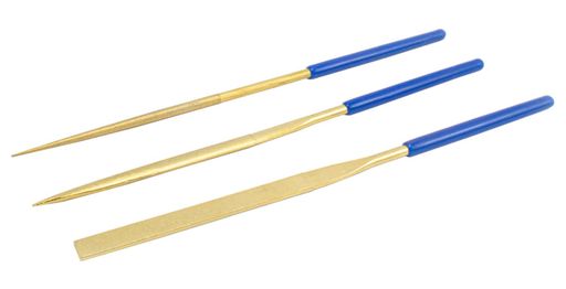 ホビー用工具 プラスチックなら荒仕上、メタルパーツも仕上げにも使える 全長140mm 収録形状:平、丸、甲丸 粒度400番相当