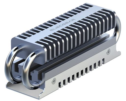 [ダブルヒートシンク]–SSDクーラーは、4つのハイエンド4mmヒートパイプでリンクされた2層のアルミニウムヒートシンクデッキを備えています。M.22280SSDによって生成された熱は、ヒートパイプによって吸収され、上部と下部の両方のヒート...