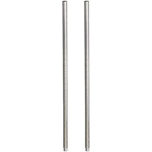 サイズ:(約)高さ61.5cm 素材:スチール(クロームメッキ) 中国 セット内容・付属品:ADD延長用ポール2本セット ジョイント付き シェルフ(棚)内寸(cm):