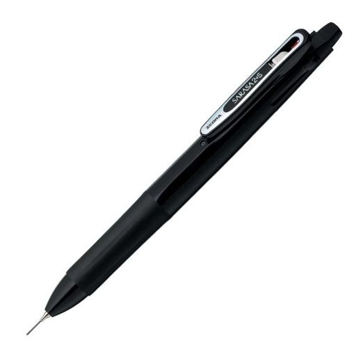 【多機能ボールペン】2色ジェルボールペン0.5mm(黒・赤)+シャープ0.5mm 【特長】ジェルインクでさらさらとしたなめらかな書き味/耐水性に優れた水性顔料インク/濃くにじまず鮮やかな発色 【仕様】軸:樹脂・ラバーグリップ付き/ペン先:エ...