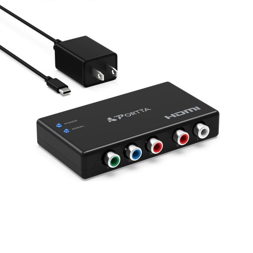 【アナログRGB入力-HDMI出力変換コンバーター】YPBPRコンポーネントビデオ信号をHDMI信号に変換し、出力するコンバーターです。(注:逆に使えません。) 【1080P高解像度に対応】出力解像度は:480i、480p、576i、576...