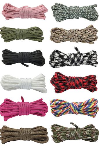 【大容量の12色セット】セットは12色のの7ストランドデザインの12本カラーバリエーションが含まれています。長さは3m、直径は4mm。カラフルなセットはさまざまなニーズを満たすことができます。