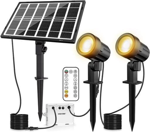 歩道 💡【集光形設計·取り付け簡単·ライトアップにぴったり】単一発光角度:60°、投射距離が長いので、高い樹木を一気にライトアップしてことも出来ます。ライトアップにぴったりです。雰囲気を作るの電球色を利用して、明るく華やかな...