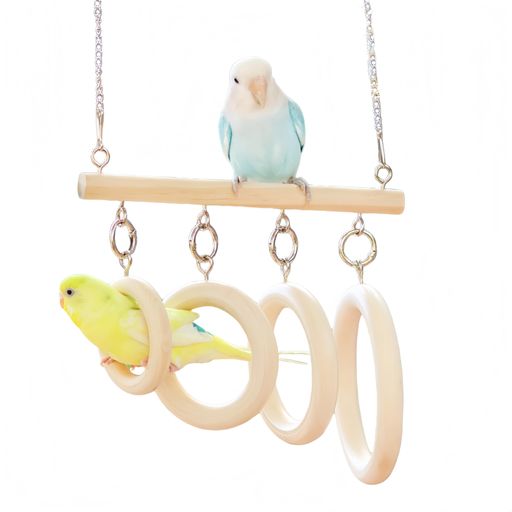 オウムの訓練用ステントです 【プレミアム素材】オウムのブランコ用はしごは木材で作られており、耐久性を確保しながらもオウムに優しいです。 【ユニークなデザイン】:このオウムのおもちゃは、あなたの羽のある友達を楽しませるために設計されています。...