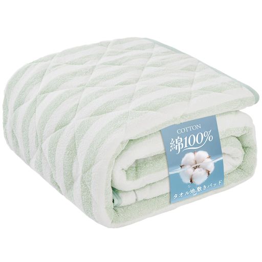 【表地綿100%!シーツ不要も可】表側パイル部分:綿100%表側グランド部分:ポリエステル100%中綿:ポリエステル100%(抗菌防臭・「TEIJIN」の中綿使用)。肌触りが最高の上に、寝返りをしても、隅々まで柔らか触感を楽しめる使用感に意...
