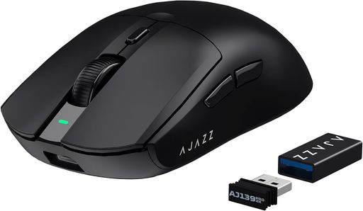 【超軽量デザイン&amp;高品質のマットな質感】AJ139PROは、日常的に頻繁に使用される軽量の要求に応えるため、約65グラムの軽量級ゲームマウスは、史上最も軽量な電子競技マウスの1つであり、革新的な内部骨格設計、軽量で頑丈な筐体は、激し...