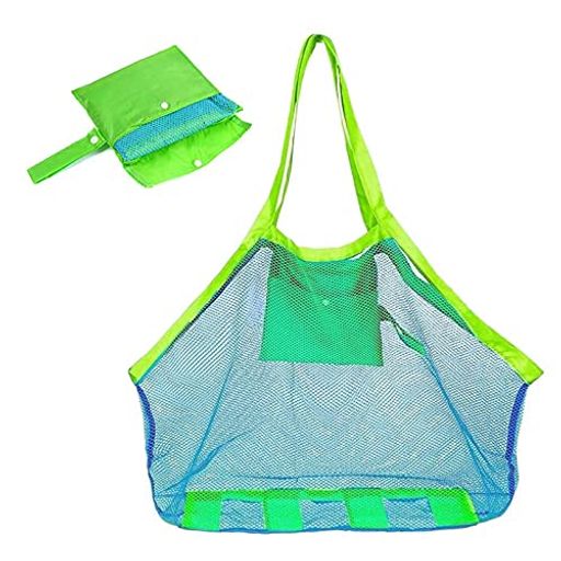 【材質】:メッシュ布+オックスフォードで作られた特大サイズのビーチバッグです。パッケージ内容:1個入り 【サイズ】:使用時約45cmx30cmx45cm、収納時約17cm*16.5cm*2.92cm。 【環境に優しい】:洗濯可能。冷水で洗濯...