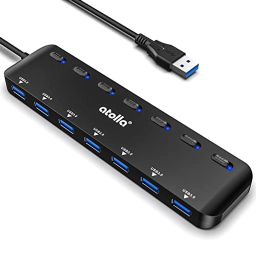 【USB3.0ハブ7ポート拡張】:このUSB3.0ハブ7ポートは、1つのUSB3.0ポートをキーボード、マウス、フラッシュドライブ、ヘッドフォン、スピーカーなどの他のUSB-A周辺機器に簡単に接続することが可能です。 【5Gbps超高速デー...