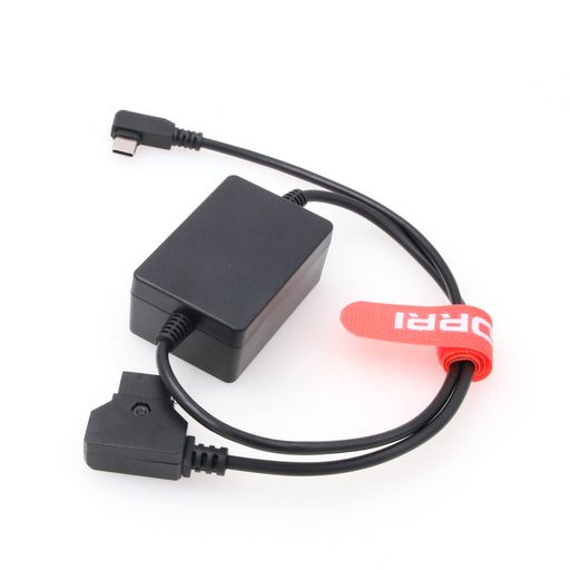 プラグ A: D-TAP 電源入力 DC 10V-30V; プラグ B: USB TYPE-C 電源出力 D-TAP から USB TYPE-C への調整アダプタケーブルは、D-TAP バッテリーまたはバッテリーマウントを、USB TYPE...