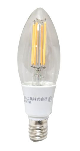 店舗 入力電圧100V 消費電力4W 配光角度290度 電球色 全光束440lm 演色性Ra80 サイズφ35mm全長111mm 口金E17 色温度2700k 寿命20000時間