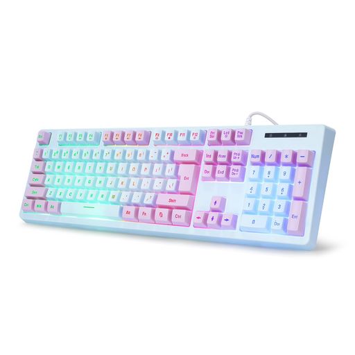 【高性能ゲーミング仕様】二重成形キーキャップを採用し、長期間美しい外観を保てます。分厚いベースプレートと高品質ABS樹脂を採用しているので、激しい操作にも耐える頑丈な作りになっています。適度な打鍵フィードバックにより、ゲームの勝敗を分ける正...