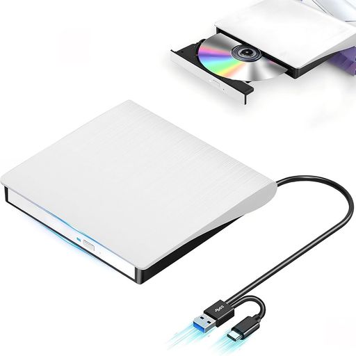 💽【最新テクノロジーを活用した高品質チップ搭載&amp;高速処理】この外付けCD/DVDドライブは、最新の高品質チップを採用し、データ処理の高速化と精度向上を実現しています。先進的なチップセットにより、ビジネスでの効率的な作...