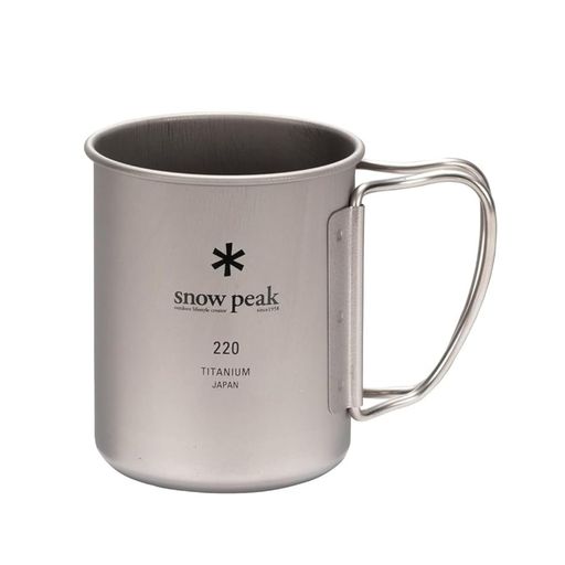 温かい飲み物 フォールディングハンドル 容量:220ml サイズ:φ67.2x79mm 材質:チタニウム 重量:45g 重量:45g
