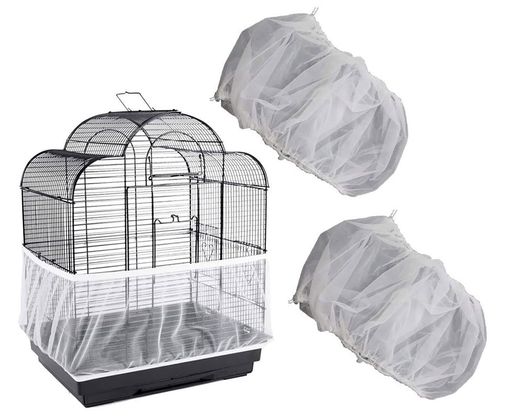 【パッケージ内容】鳥かごケージカバー2点セット、カラーはホワイトです。 【サイズ】中サイズ:円周約88-166cm、高さ約29cm。お客様のニーズに合わせてサイズを選択できます。お手持ちの鳥かごのサイズを確認の上、ご購入ください。 【素材】...