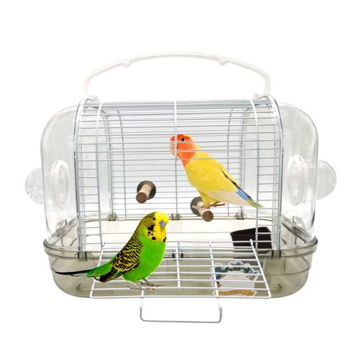 インドア おすすめの鳥:文鳥、十姉妹、セキセイインコ、オカメインコ、コザクラインコなどの鳥種 オールインワンの初心者セット。止まり木&amp;エサ入れ付なので、手乗りであれば、ヒナの時から親鳥まで飼育することもできます。 天井とサイドはクリ...