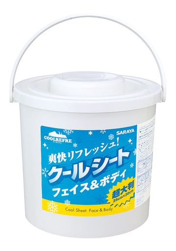 汗や汚れを取り除く、フェイス&amp;ボディ用のクールシート