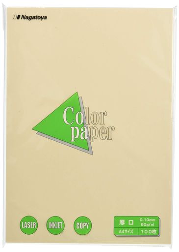 サイズ:A4(210x297mm) 坪量:90g/m2 紙厚:0.10mm 材質:色上質紙 種別:中性紙 日本製