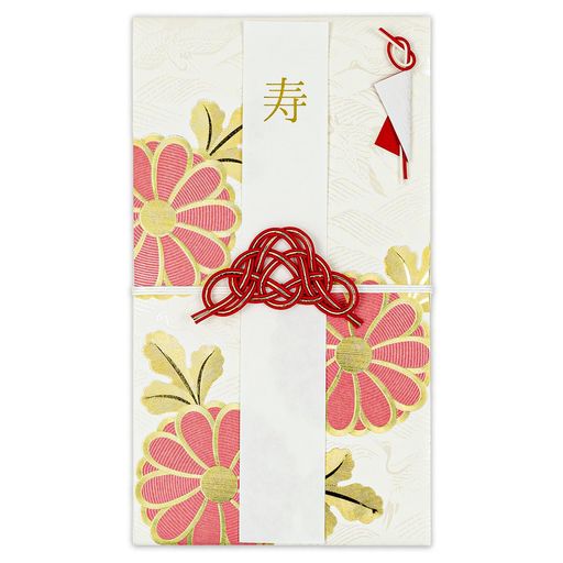 ●日本の伝統的な和刺繍を連想させる祝儀袋です ●柄:菊 ●金額:3~7万円目安