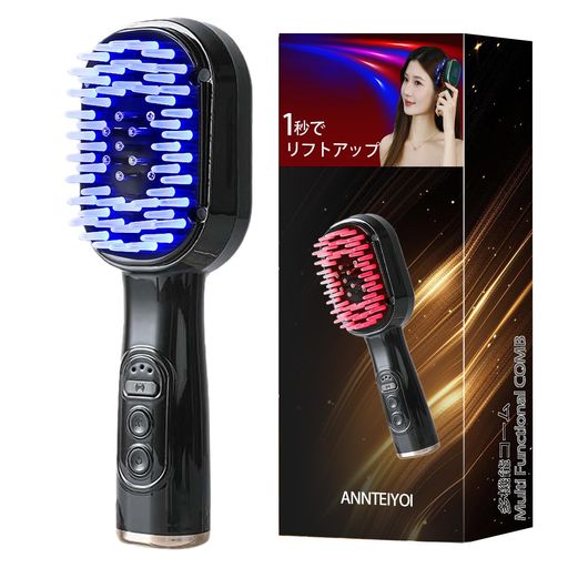 【革新的な多機能美顔器】本製品は頭から頭皮まで及び顔のもたつきも同時ケアする。筋肉を刺激と引き上げます。毛穴も、保湿も、肌の引き締めも、これ1台で十分です。USB充電式で、操作簡単。 【EMS、RF、EP、LED機能】この電気ブラシには、電...