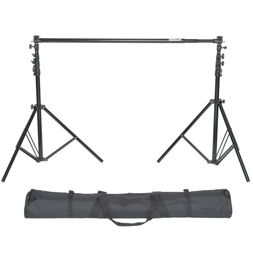 フォトグラフィー スタンド : 段数4段 / エアクッション付 / 縮長83cm / 伸長280cm / 製品重量(単体) : 約1.8kg 背景紙サポート : 段数3段 / 縮長125cm / ロール紙幅最大2.9mまで※ロール紙別売 キ...