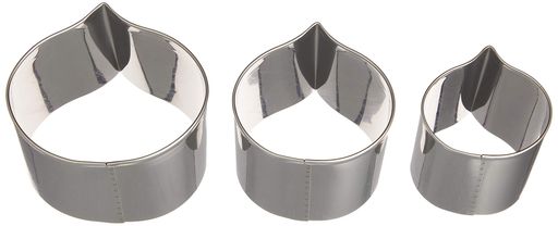 メーカー型番:BNK7101 サイズ:[大]横63x縦54x高さ55mm、[中]横52x縦44x高さ55mm、[小]横41x縦36x高さ55mm 重量:62g 素材・材質:18-8ステンレス 原産国:日本