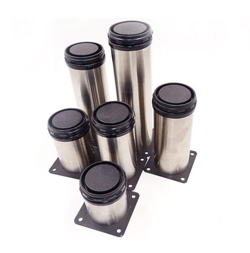 【高品質】高品質のステンレスで作られ、優れる耐久性および滑り止め効果を備えます 【高さと収納スペースを追加する】ベッド、ソファ、アームチェア、デスク、その他の重い家具を持ち上げることができ、ベッドと家具の下に余分な高さとスペースを追加して、...