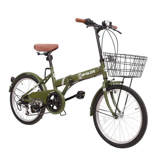 ロード 【商品詳細】本体サイズ:長さ150cm高さ96cm幅55cm。折りたたみ時サイズ:長さ83cm高さ80cm幅55cm。車体重量:16kg。フレーム材質:スチール。変速機:シマノ6段変速。前輪ブレーキ:キャリパーブレーキ/後輪ブレーキ...