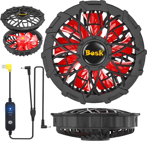 【パラメータ・仕様/セット内容】つのファン重量:97g/ファンのサイズ:10.4CMx10.4CMx4CM取付穴の直径:9CM、ファン動作電圧3~5V、電流1.6~2A/ファン2台、USB3段階調整ケーブルx1、日本語マニュアルx1(バッテ...