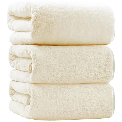 【バスタオル3枚 セット】サイズ:約70x140cm、重量:約300g(1枚あたり)出張、旅行、入浴、ご家族皆さんが満足できて、様々な場合で活躍します。 【優れる品質】高品質マイクロファイバー素材で作られています - このタオルは髪の毛の1...