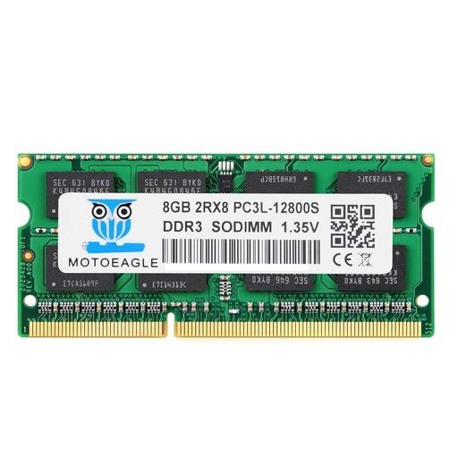 優れた互換性: DDR3/DDR3L 1600 MHz PC3/PC3L 12800S 8GB 204-pin NON-ECC非バッファ型ノートPC用メモリ。一部のMacBook Pro、iMac、Mac miniモデル向けに設計、AMD、...