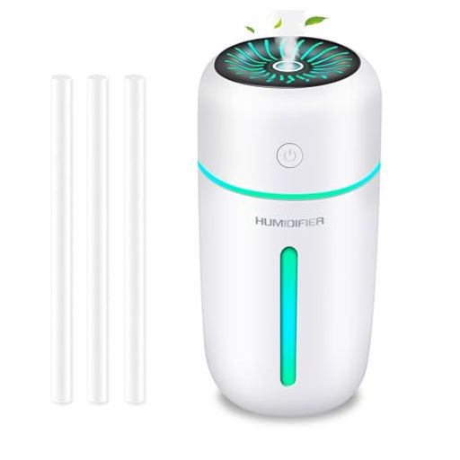 【自然な湿り気をお届け】スチーム式の加湿器が、コンパクトながらも卓上でパワフルな加湿効果を発揮します。デスクや寝室に最適で、静音性とUVライト除菌機能により、常に清潔で快適な湿度環境を保ちます。アロマディフューザー機能も搭載しているので、お...