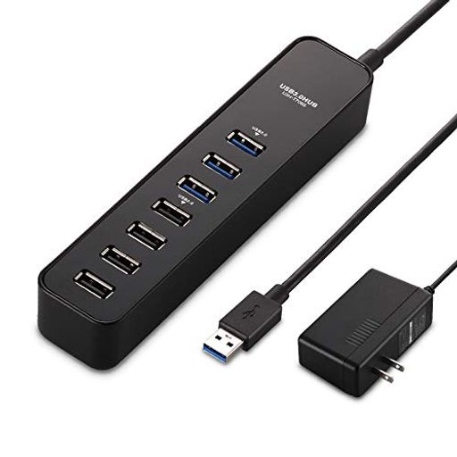 転送速度5Gbpsと従来のUSB2.0の約10倍の転送速度(理論値)を実現するUSB3.0に対応したポートを搭載したUSBハブです。 USB3.0メモリやハードディスクドライブなどのUSB3.0機器を接続するのに最適なUSB3.0ポートを3...
