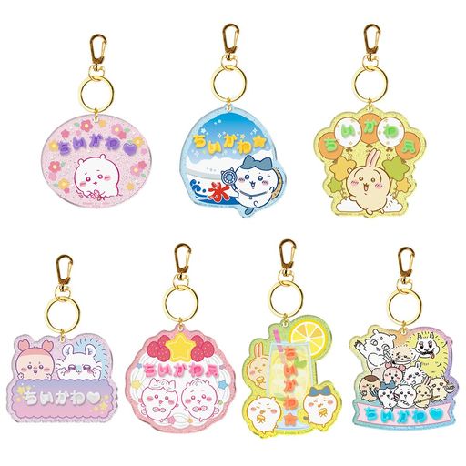 パチパチデコネームシリーズに「ちいかわ」が登場です! ラメ入りのキラキラ可愛いアクリル製のプレートに、付属の文字パーツを選んでオリジナルのお名前プレートを作れます (C)nagano / chiikawa committee