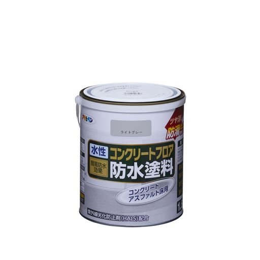 内装/外装 下地への密着がよく、ケイ砂の配合により耐摩耗性・防塵性に優れ、防滑効果があります。 特殊架橋システム及びHALS(紫外線劣化防止剤)により、耐水性・耐汚染性・耐候性に優れています。 簡易防水効果があります。 取扱いが簡単な水性塗...
