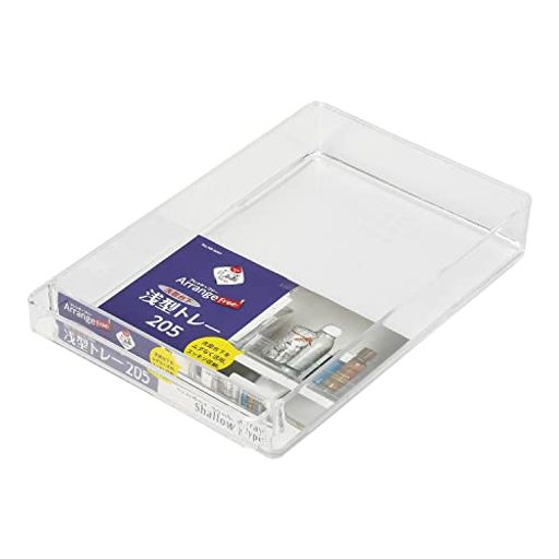 製品サイズ:(約)幅20.5x奥行32.5x高さ5.5cm 製品重量:(約)0.32kg トレーの深さ:(約)4.5cm 素材・材質:ポリスチレン(耐熱温度80度・耐冷温度-20度) 耐荷重:(約)3kg(1個使用時) 生産国:日本