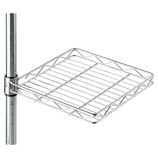 サイズ:幅25.5x奥行27.5x高さ4cm 素材・材質:本体・ADD専用リング:スチール(クロームメッキ・クリアコーティング)、ADD専用スリーブ:ABS樹脂 生産国:中国 「ルミナススチールワイヤーラックシリーズ」「ドウシシャ製スチール...
