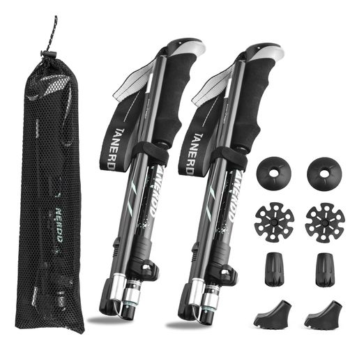 ✅【軽量&amp;高強度】耐久性に優れた7075航空アルミニウム合金を採用。しっかりした剛性を持ちながらも軽量(約250g/270g)で、長時間の登山やウォーキングでも負担を軽減します。耐食性も高く、悪天候や岩場など過酷な環境でも使用可能 ...