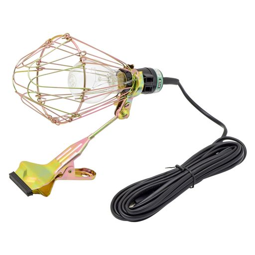 屋内用 電源:AC100V 50/60Hz、適用電灯の定格消費電力:250W、付属ランプの消費電力:100W 口金サイズ:E26、コード長:約5m、クリップ能力(最大):パイプφ48mm/角材 厚さ40mm 製造国:中国