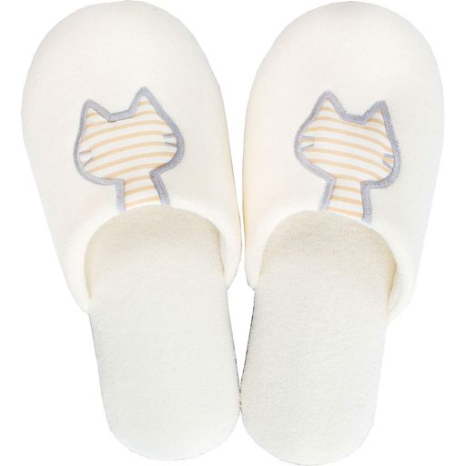 足のサイズ:約23cm~24cmまで 本体サイズ(外寸):縦 約26cmx横 約11cmx高さ 約7cm(片足) 素材:綿75%・ポリエステル25% 裏面:塩化ビニル 生産国:中国