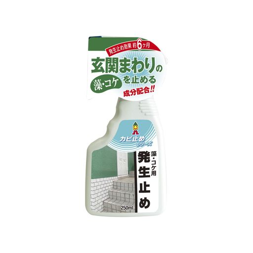 用途:建物に発生する藻の防止 効果期間:約6か月 成分:ジョードメチル系化合物 液性:中性 サイズ: 250ml