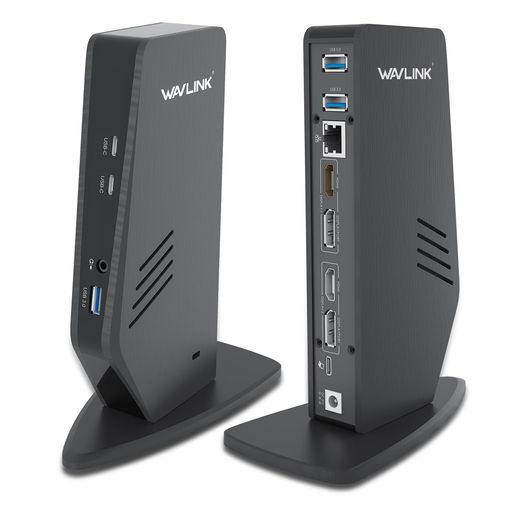 [拡張可能な14ポート] - Wavlink内蔵DL-6950チップセット。DisplayLink認定。3つのスーパースピードUSB 3.0ポートと2つのUSB-Cポートをサポート。最大5Gbpsのデータ転送速度。HDMI2個とDPデュアル...