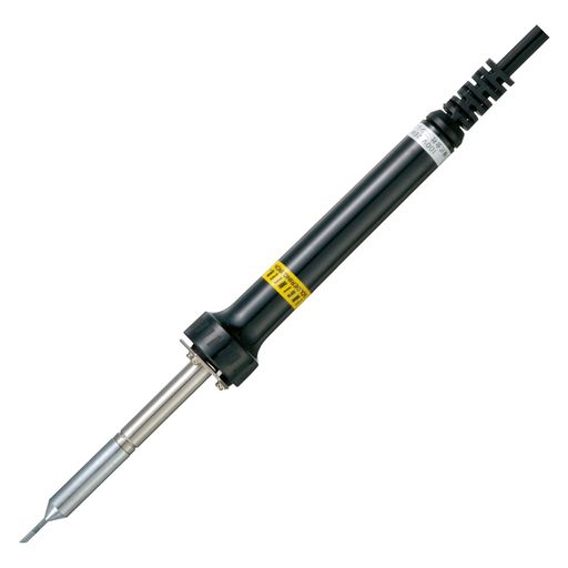 全長:204mm 最高温度:470°C 消費電力:32W 定格電圧:100V 重量:128g 付属コテ先:ST-21