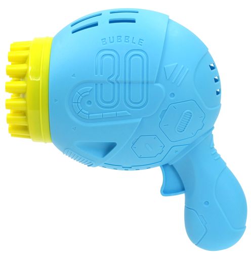 仕様 : 穴30個 対象年齢 : 6歳以上 電源 : 単3電池3本使用 (別売) セット内容 : 本体、しゃぼん液、トレイ