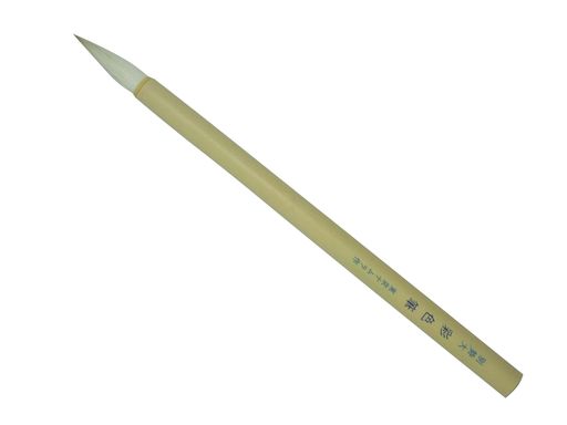穂先サイズ:9.5x38.5mm 使用用途: 日本画・デザイン 筆の固さ: ふつう 素材: 羊毛・鹿毛 絵具の含み: おおい