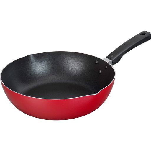 商品サイズ:約幅44.5x奥行29.5x高さ11.5cm、重量:約740g 鍋の高さ:約7.8cm 本体:アルミニウム合金、内面:ふっ素樹脂加工、外面:焼付塗装、底面:ステンレス鋼 生産国:中国