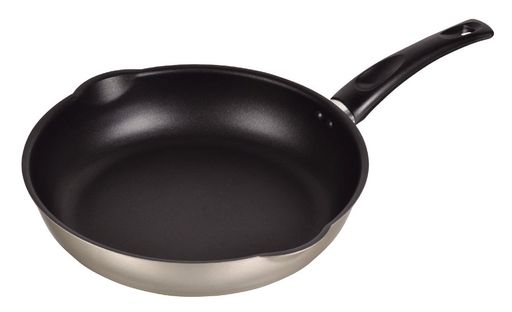 一般的なフライング、ソテー用 製品サイズ:(約)全長475x幅315x高さ105mm、皿の高さ63mm 製品重量:(約)540g 材質:本体/アルミニウム合金(内面 ふっ素樹脂塗膜加工、外面 焼付塗装)、取っ手/フェノール樹脂(耐熱温度15...