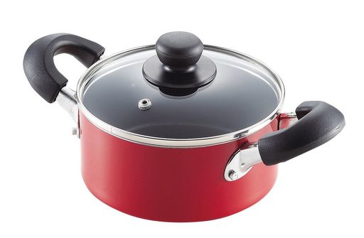 製品サイズ:(約)幅285x奥行165x高さ125mm、鍋の高さ70mm 材質:本体/アルミニウム合金(内面 ふっ素樹脂塗膜加工、外面 焼付塗装)、はり底・蓋金属部/ステンレス鋼、取っ手・蓋つまみ・座板/フェノール樹脂(耐熱温度150度)、...